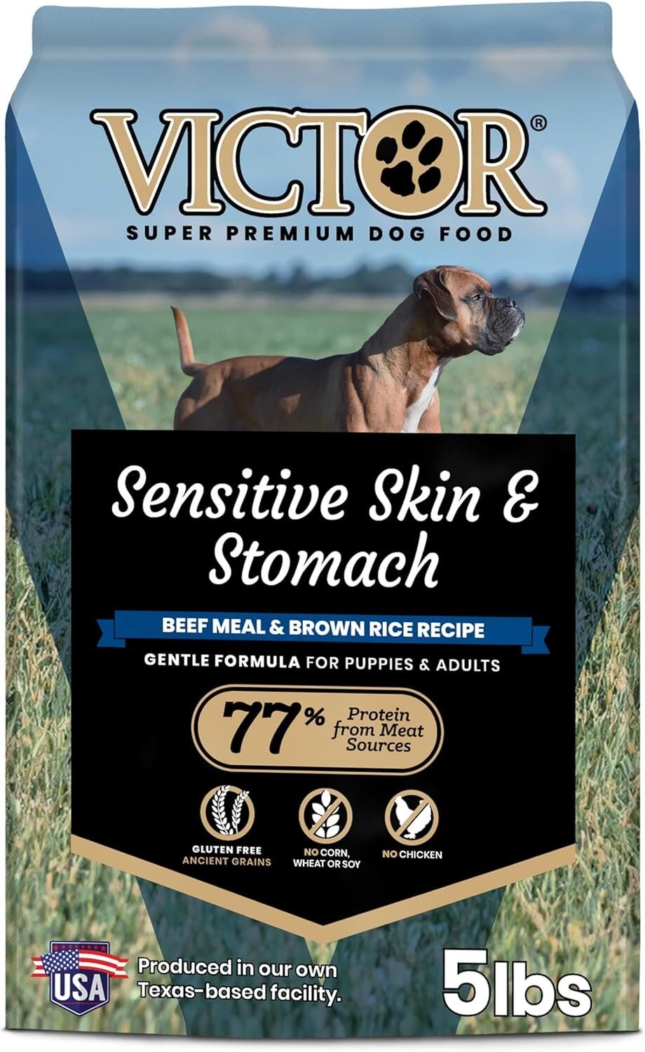 Victor Super Premium Pet Food Sensitive Skin & Stomach Beef Meal ...