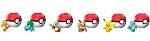 Mega Pokemon Poke Ball Building Toy Kits With Action Figure