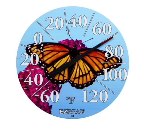 EZ Read 12.5" Butterfly Decorative Thermometer