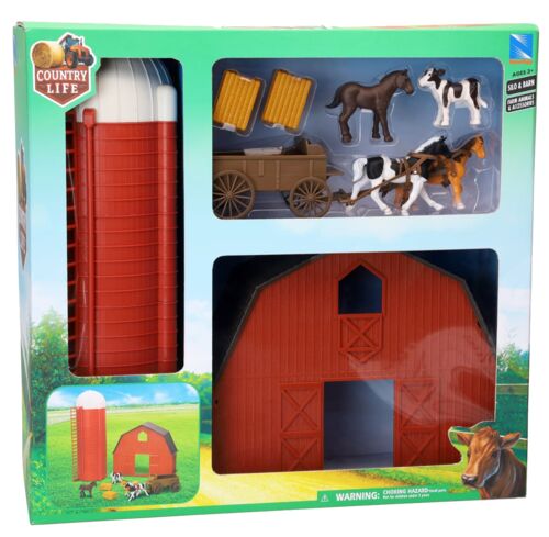 New Ray Country Life Barn Playset