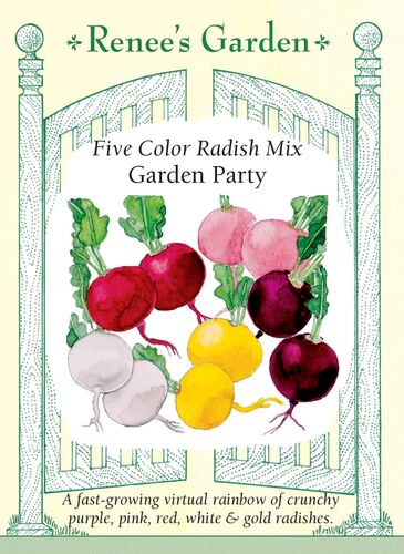 Renee's Garden Five Color Radish Mix Seeds