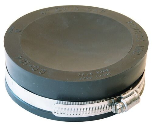 Fernco 4" Qwik Flexible PVC Pipe Cap