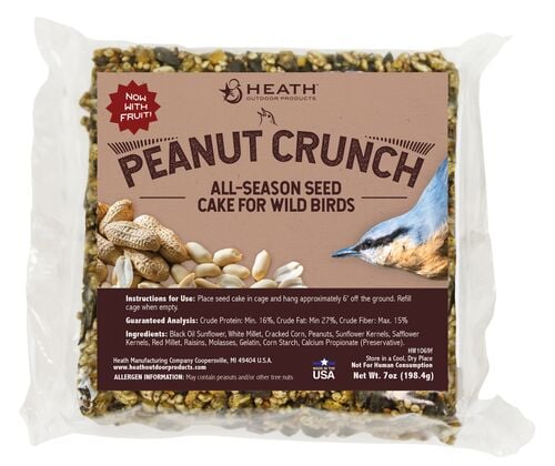 Heath Outdoor Products Peanut Crunch Seed Cake - 7 oz
