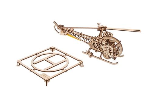 Ugears Mini Helicopter Mechanical Model Kit