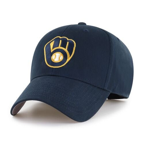 Fanatics Men's Brewers Eganu Structured Baseball Cap in Navy