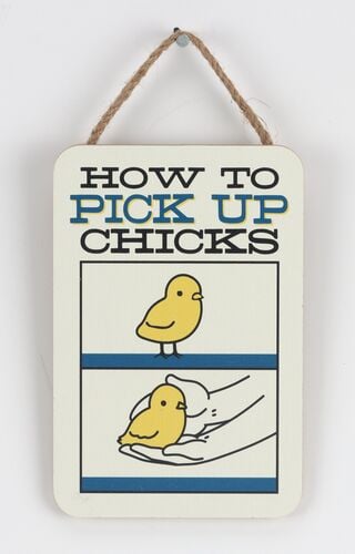 Open Road Brands Pick Up Chicks Wood Sign