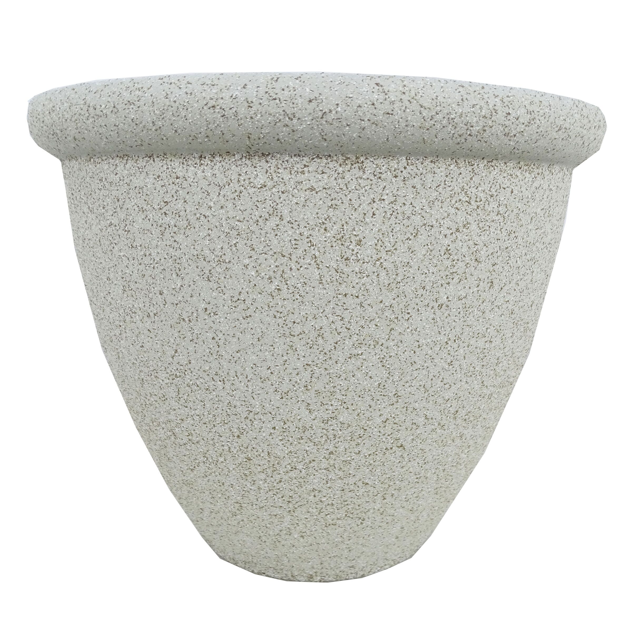 Alpine Corporation Round Textured Planter