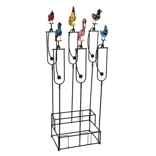 Alpine Corporation Metal Rocking Bird Stake - Assorted