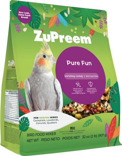 ZuPreem Pure Fun Bird Food Medium Birds - 2 Lb
