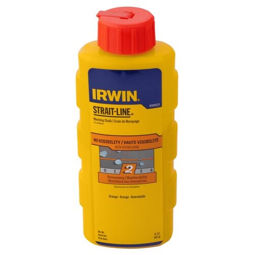 Irwin Strait-Line Hi-Visibility Marking Chalk in Orange - 8 Oz