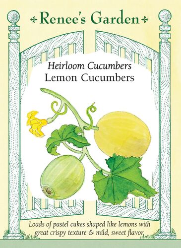 Renee's Garden Heirloom Cucumbers Lemon Cucumbers Seeds