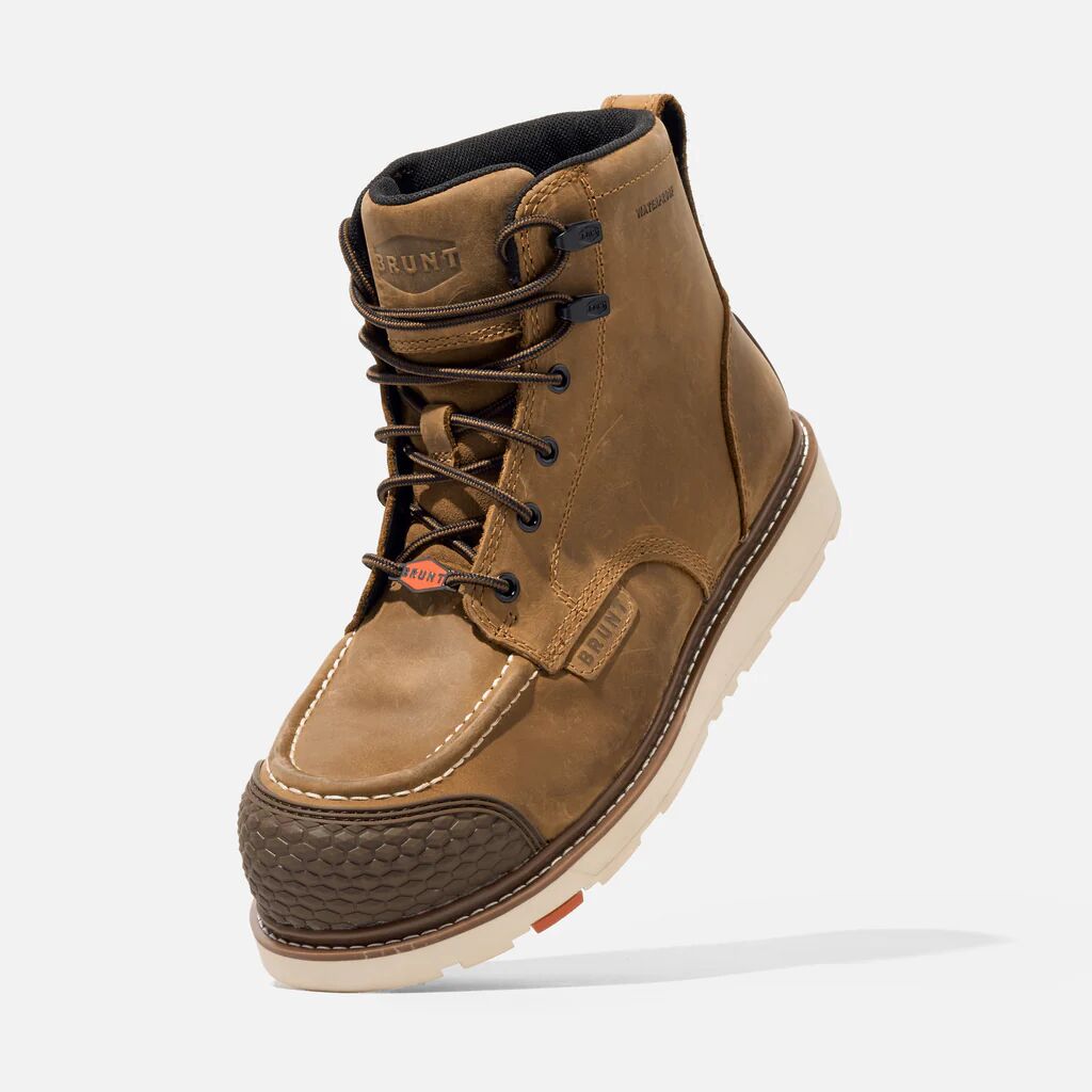 BRUNT Men's Marin 6" Brunt Toe Waterproof Composite Toe Work Boots