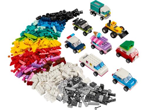 LEGO Classic Creative Vehicles Car Building - 900 Pieces
