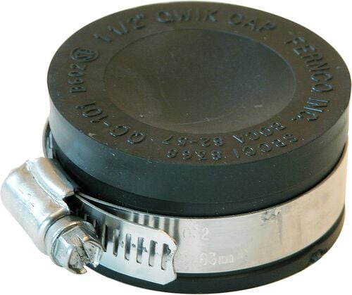 Fernco 1-1/2" Qwik Flexible PVC Pipe Cap