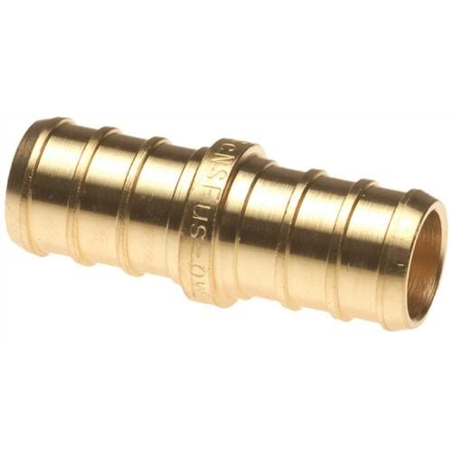 Apollo 1/2" Brass PEX-B Barb Coupling - 10-Pack