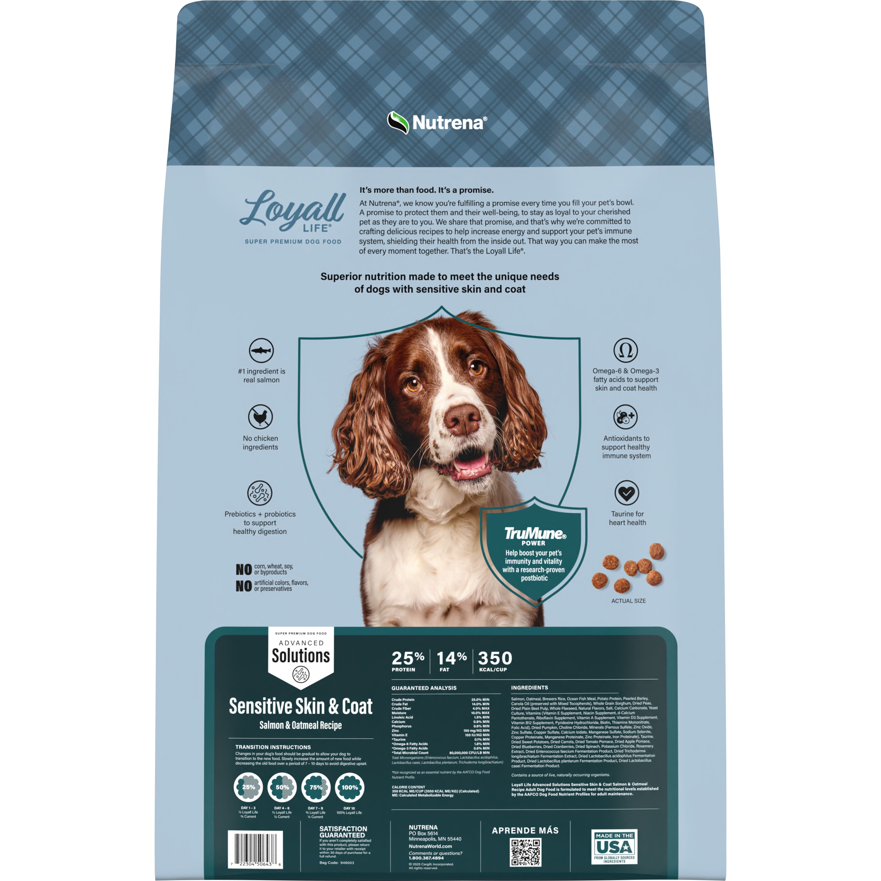 Nutrena Loyall Life Advanced Solutions Sensitive Skin & Coat Salmon ...