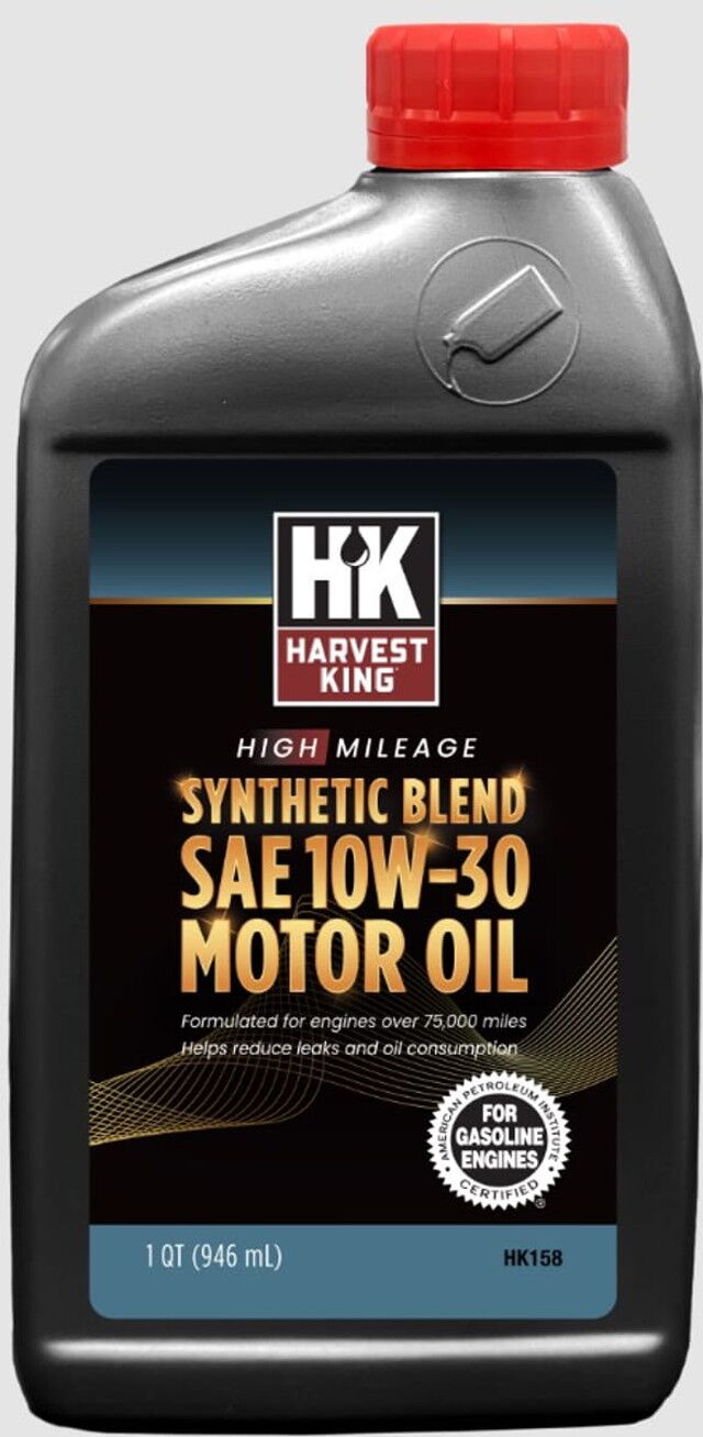 Harvest King High Mileage Synthetic Blend Motor Oil SAE 10W-30