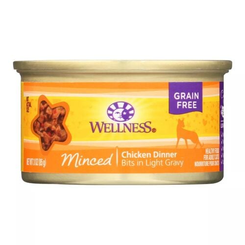 Wellness Minced Chicken Dinner in Gravy Wet Cat Food - 3 oz