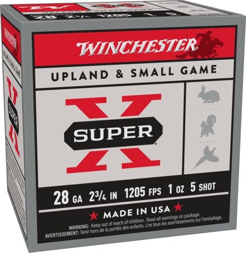 Super-X Upland & Small Game 28 Gauge 2.75" #5 Shotshells - 25 Rounds