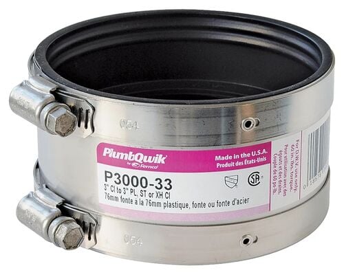 Fernco 3" x 3" Shielded Specialty Pipe Coupling