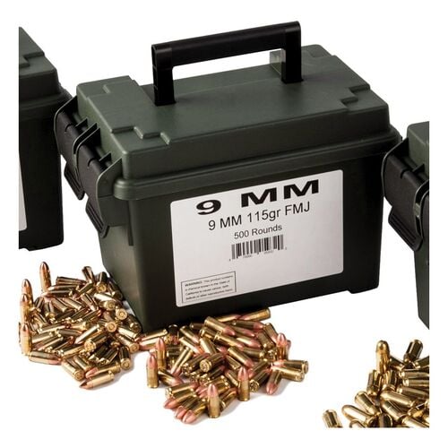 Crow Shooting Supply Crow Shooting Supply 9mm 115Gr FMJ Ammo - 500 Rounds