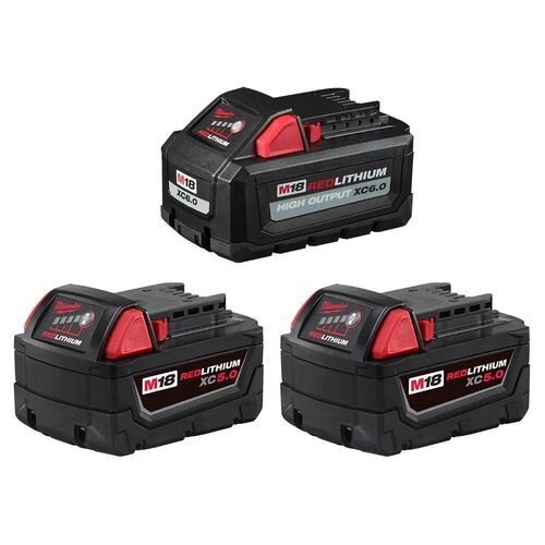 Milwaukee M18 REDLITHIUM HIGH OUTPUT 18V 5Ah/6Ah Lithium Ion Power Tool ...
