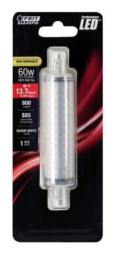Feit Electric R7S R7 LED Bulb Warm White 60 Watt Equivalence