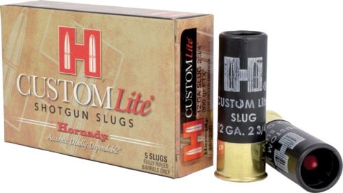 Hornady Custom Lite 12 Gauge 300 Grain Flex Tip eXpanding Slug 2.75 ...