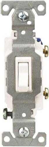 Cooper Wiring Lighted Grounding Toggle Switch 120 VAC White