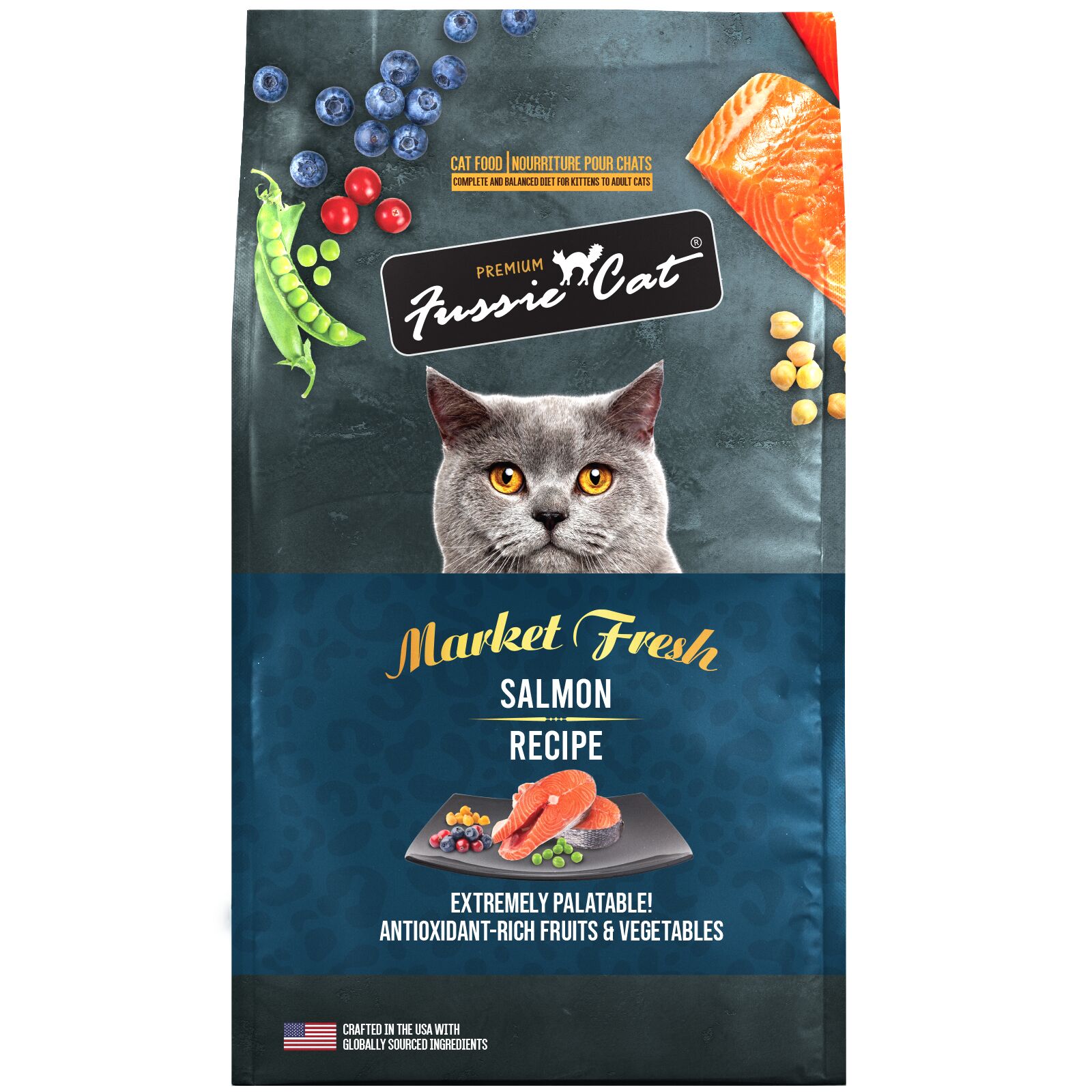 Fussie Cat Market Fresh Salmon Recipe Dry Cat Food