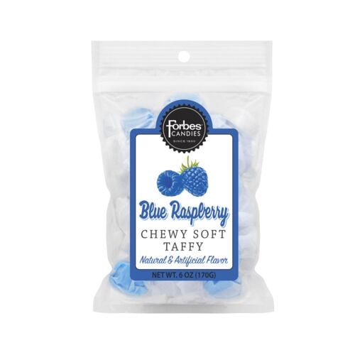 Forbes Candies Blue Raspberry Chewy Soft Taffy - 6 oz