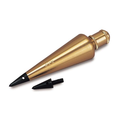 Stanley 8 oz Solid Brass Cone Plumb Bob