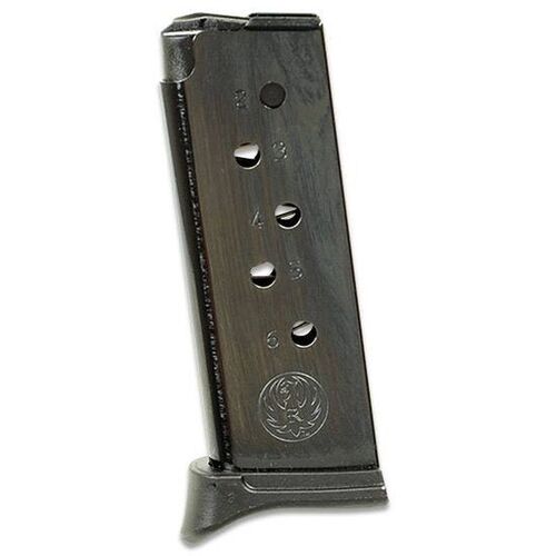 Ruger .380 ACP Magazine 6 Rounds Extended Base Polymer Black