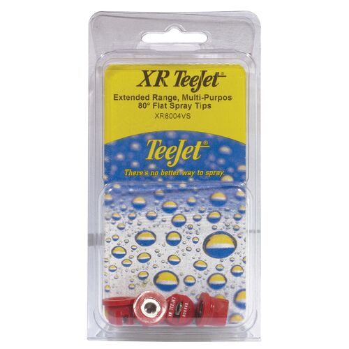 Fimco TeeJet XR8004VS Extended Range 80 Degree Flat Spray Tip - Red - 4 ...