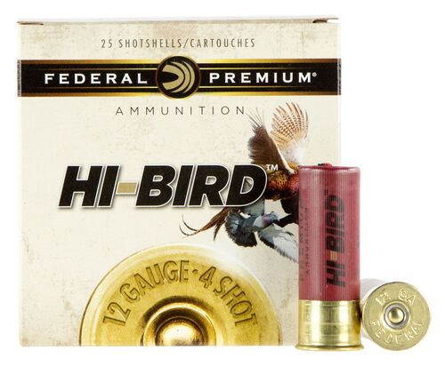 Federal HI-BIRD 12 Gauge 5 Shot Size Ammunition