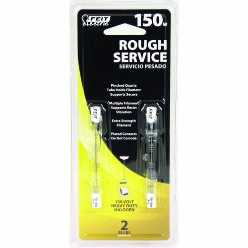 Feit Electric 150-Watt T3 Rough Service Halogen Bulb with RSC