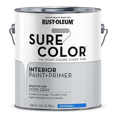 Rust-Oleum Sure Color Eggshell Finish Interior Wall Paint - Dove Gray