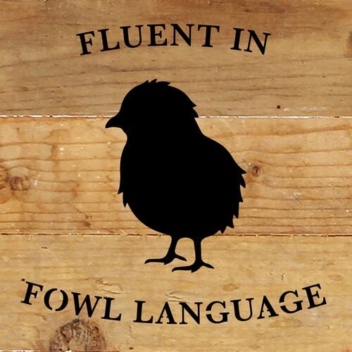 SPX Brands Fluent In Fowl Language Decor