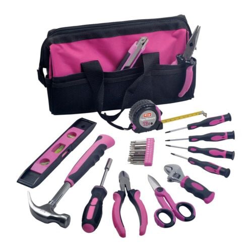 24 Piece Pink Tool Set