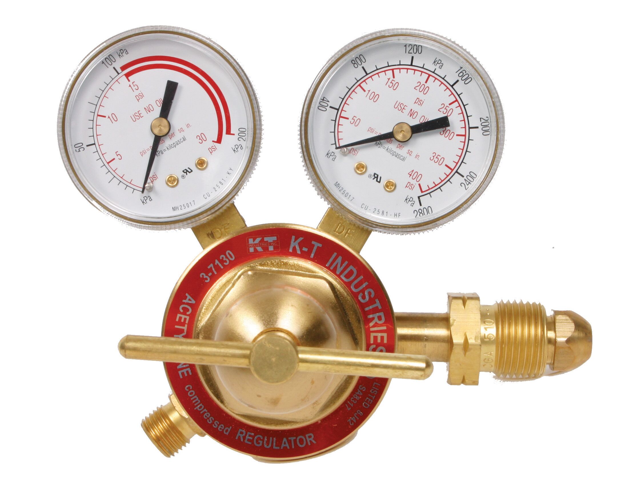 K T Industries Acetylene Regulator