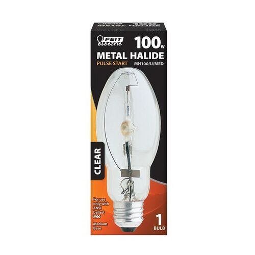 Feit Electric 100W Cool White ED17 Shape E26 Medium Clear Metal Halide ...