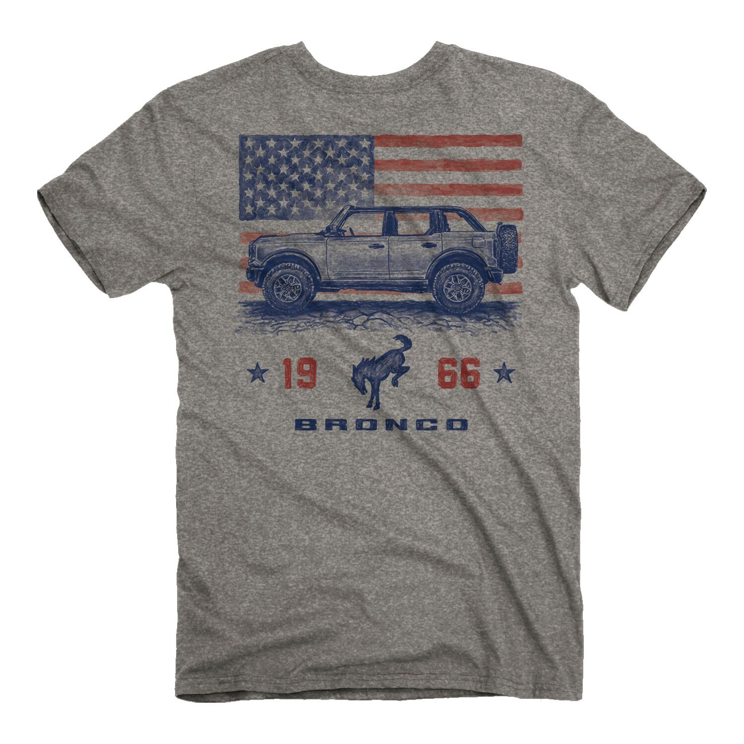 Buck Wear Men's Ford Bronco Off Road Since 1966 Short Sleeve T-Shirt