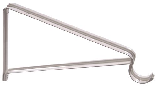 Hillman Hardware Essentials Shelf/Rod Bracket with Removable Brace in White