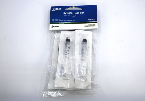 Ideal 3cc Disposable Luer Slip Syringe - 6-Pack