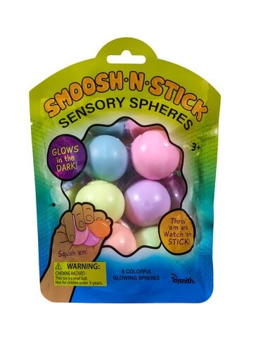 Toysmith Smoosh N' Stick Sensory Spheres- Assorted