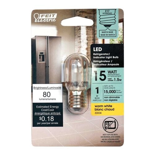 Feit Electric 15W Equivalent Warm White (3000K) T7 Intermediate ...