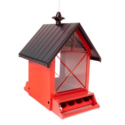 North States Red Barn Squirrel Resistant Feeder