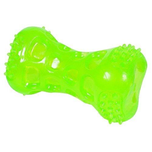 Hyper Pet Dura-Squeaks Bone in Green