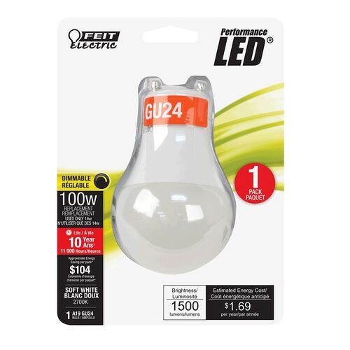 Feit Electric 100W Replacement A19 Soft White Dimmable General Purpose LED