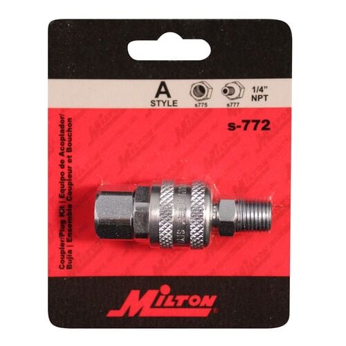 Milton 1/4 Female A Body Coupler Assembly